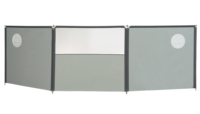Windscreen Flex 3 sided Grey