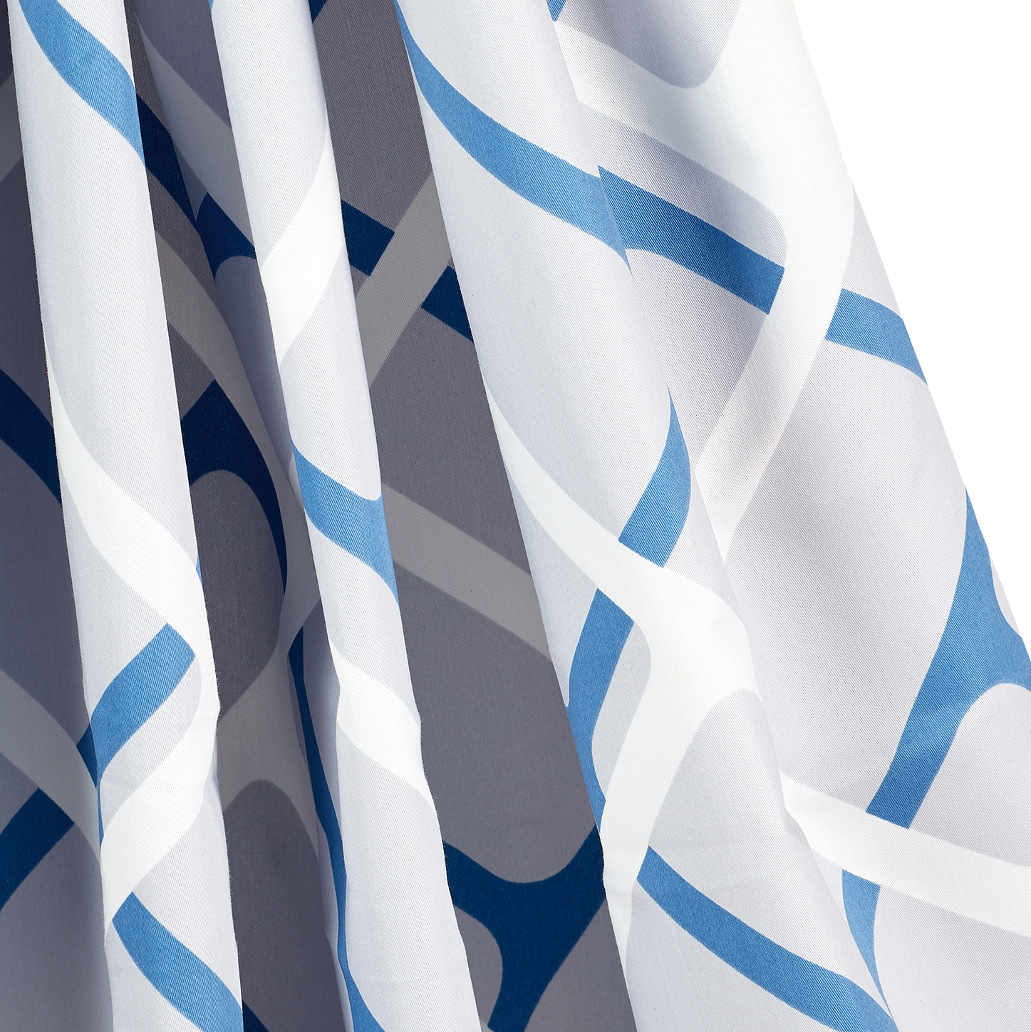 Curtain set - Isabella standard Collage Blue 8 pcs